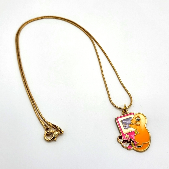 Pokemon | Accessories | Gameboy Charmander Pokemon Necklace | Poshmark